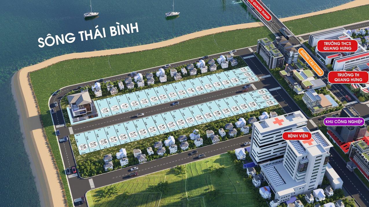 Bán đất Hải Phòng 60m2 cạnh sông Thái Bình nằm giữa 2 cụm KCN Hải Phòng